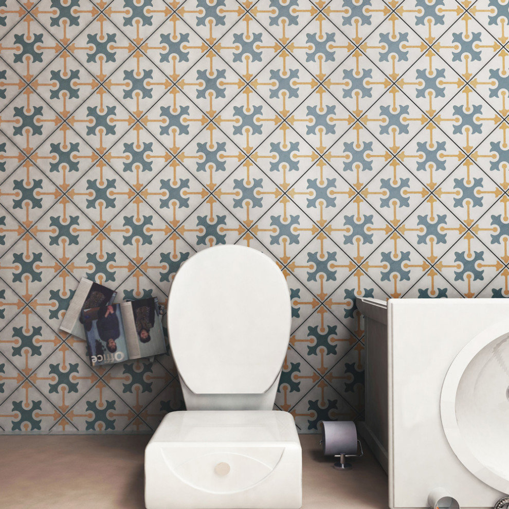 Revival Ceramic Floor and Wall Tile, Spectrum, Sample - Contemporary ...