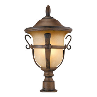 Tudor Outdoor 4 Light Large Post, Pier Mount - Traditional - Post ...
