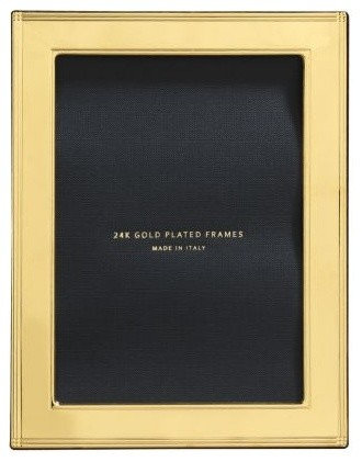 Cunill 24K Gold Plated Madison Picture Frame, 5"x7" - Contemporary ...