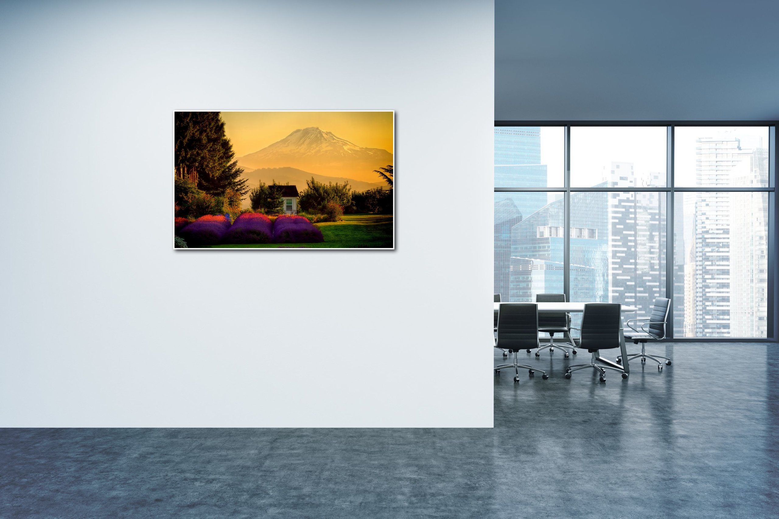 Nicholas Bielemeier Lavender Fields in Oregon Art Print, 30"x45 ...