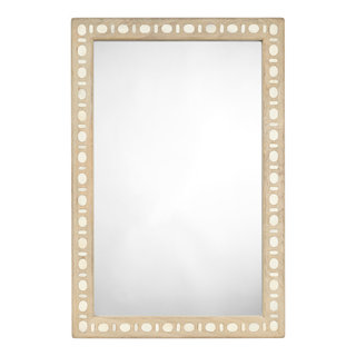 Sama Wood and Bone Inlay Mirror - Farmhouse - Wall Mirrors - by ...