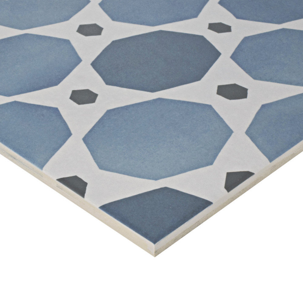 Caprice Porcelain Floor and Wall Tile, Sapphire, Sample - Contemporary ...