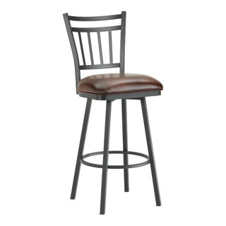 Emma Swivel Bar Stool, 30" - Transitional - Bar Stools And Counter ...