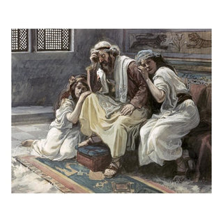 "David Mourns His Son Ammon" Digital Paper Print by James Tissot, 18 ...