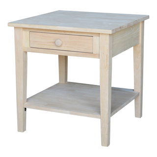 Spencer End Table - Transitional - Side Tables And End Tables - by International Concepts | Houzz