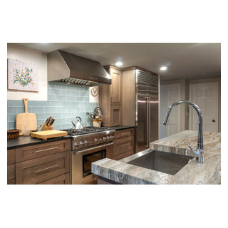 Storm Grey Kitchen - Craftsman - Kitchen - Boston - by White Wood ...
