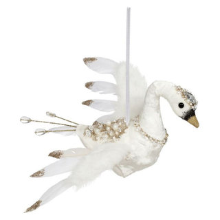 Mark Roberts Christmas 2023 Pearl Swan Ornament 7.5x4.5 ...