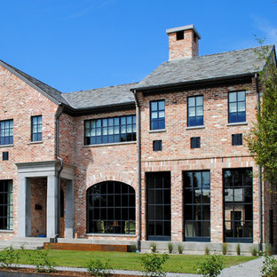 75 Beautiful Rustic Brick Exterior Home Pictures & Ideas | Houzz