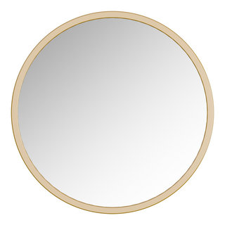 Halcyon Gold 24 Framed Round mirror - Contemporary - Bathroom Mirrors ...