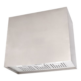Akicon Stainless Steel Range Hood Modern Box Kitchen Hood &Vent Motor ...