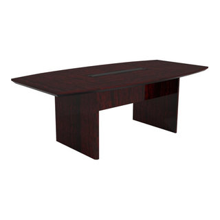 Safco Corsica 6' Boat Shaped Conference Table with Slab Base in ...