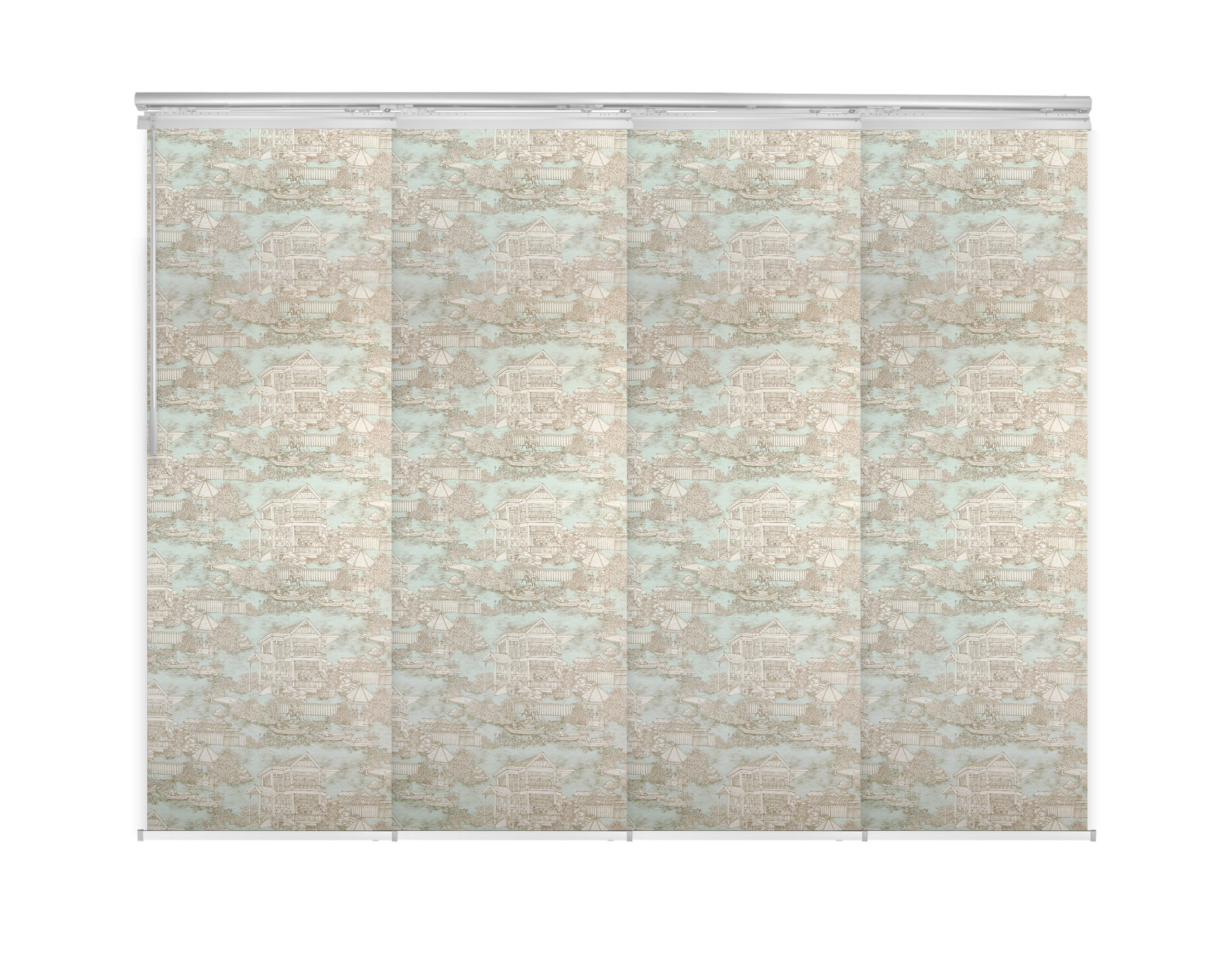 Florentina 4-Panel Track Extendable Vertical Blinds 48-88"W, 91.4" H ...