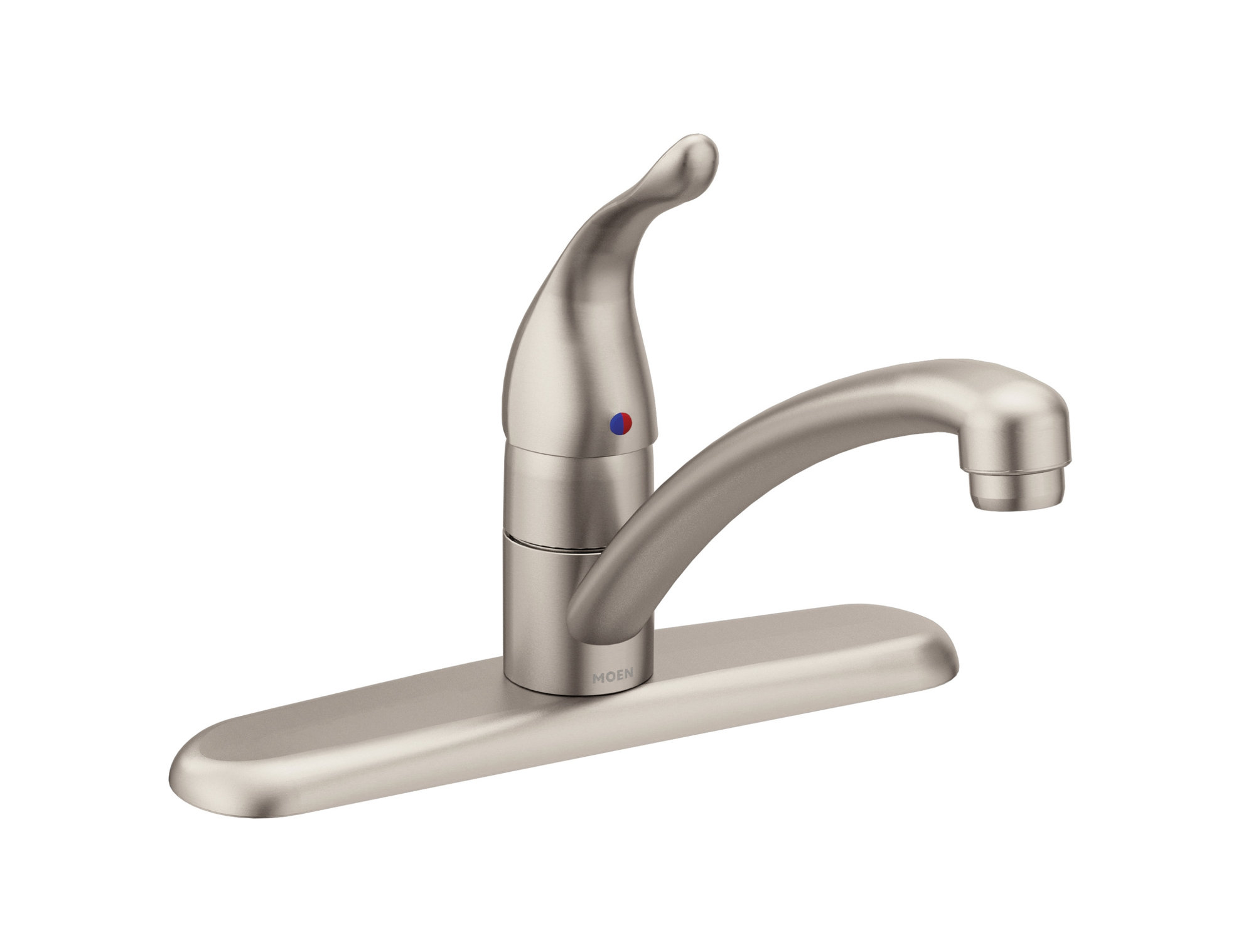 Moen Chateau 1-Handle Low Arc Kitchen Faucet - Transitional - Kitchen ...