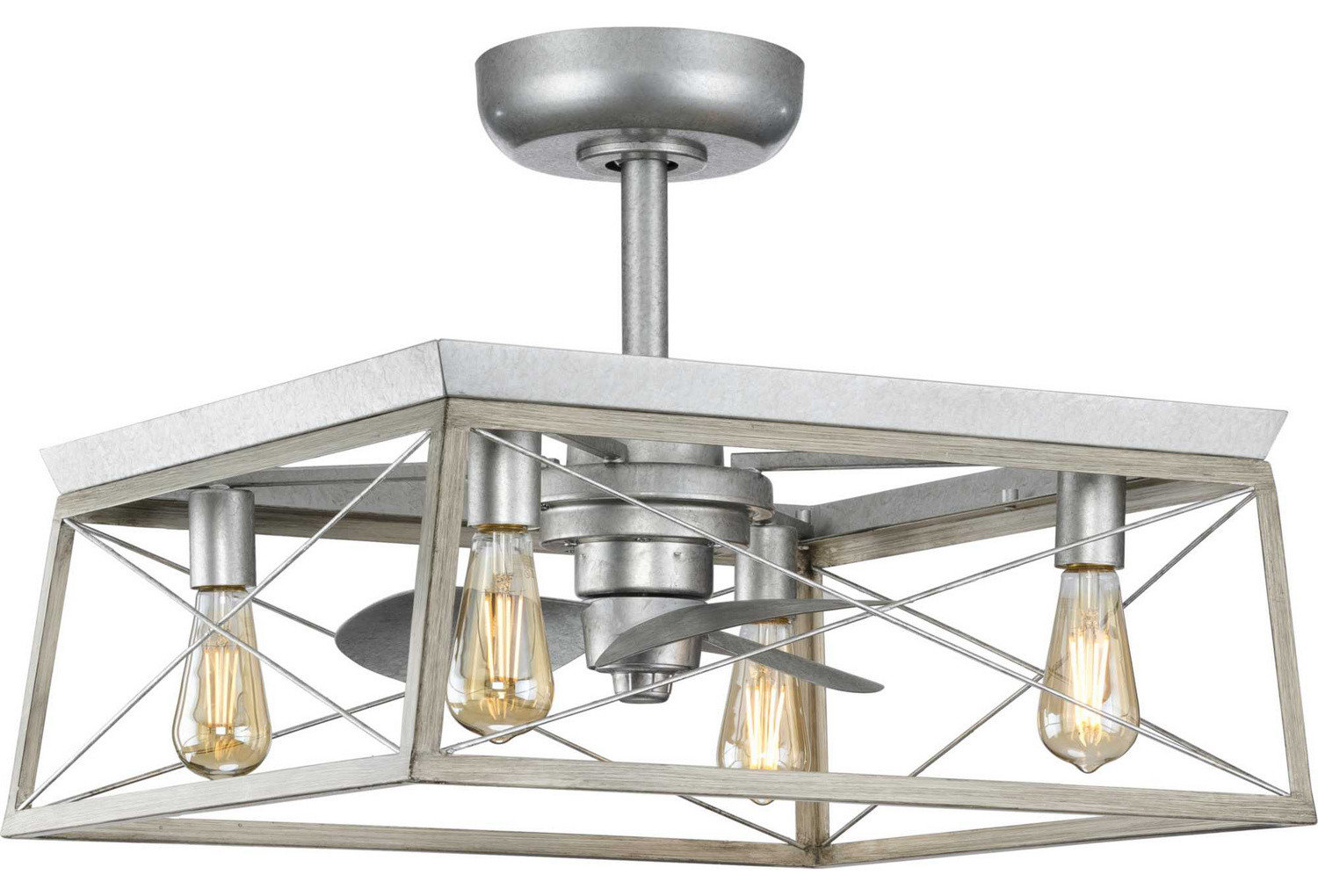 Briarwood 22" Ceiling Fan, Galvanized - Transitional - Ceiling Fans ...