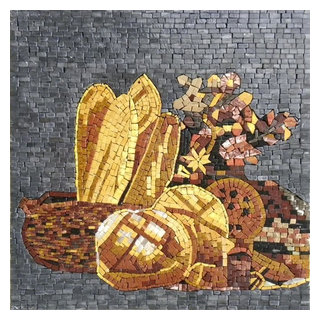 Kitchen Backsplash, Daily Bread, 24" x 30" - Farmhouse - Tile Murals ...