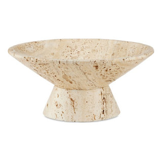 Lubo Travertine Small Bowl - Contemporary - Decorative Bowls - by ...