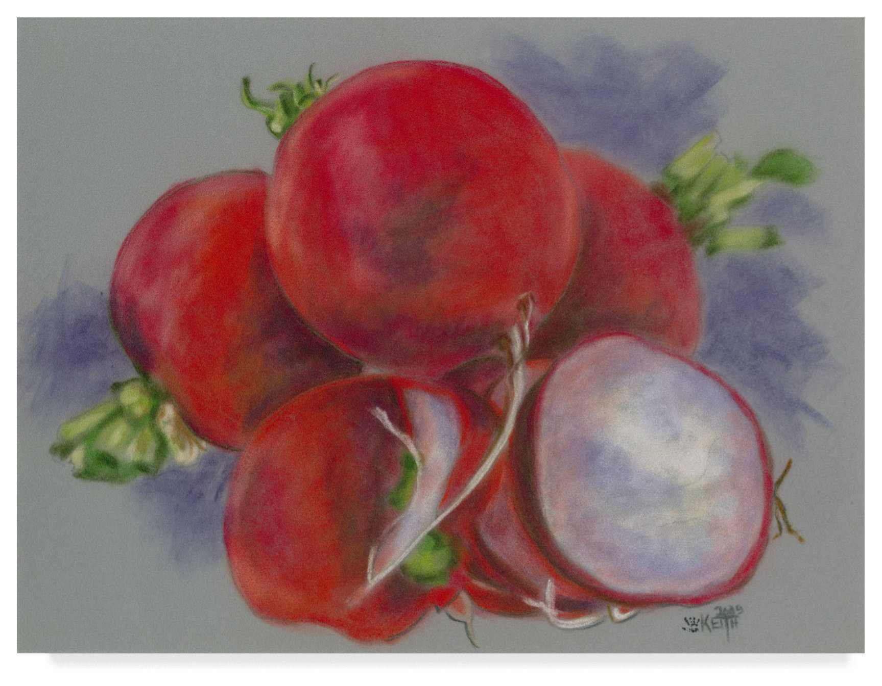 "Bunches" by Barbara Keith, Canvas Art, 47"x35" - Farmhouse - Prints ...