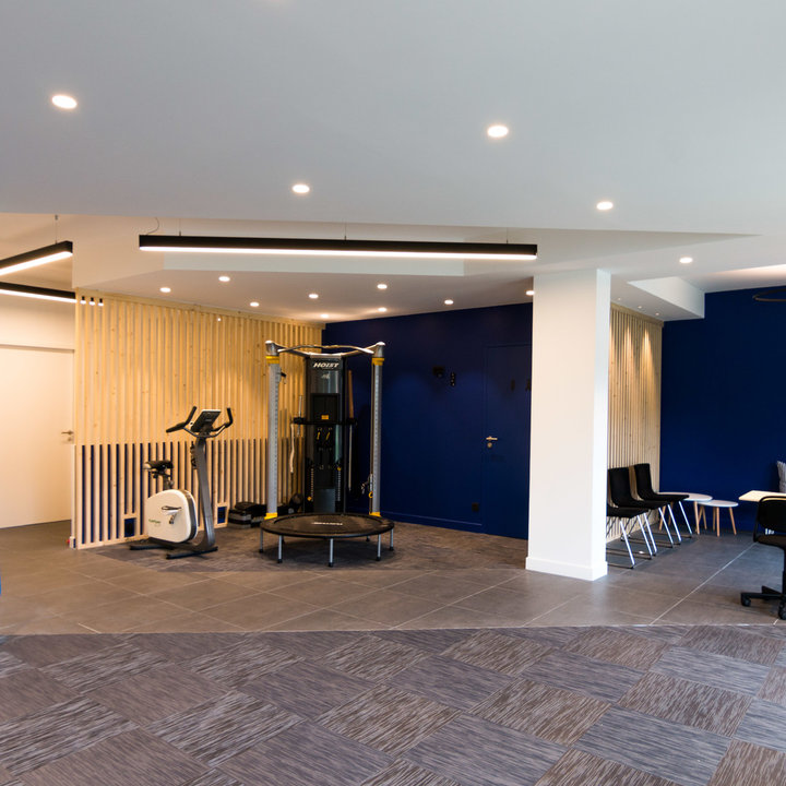 75 Home Gym with Blue Walls Ideas You'll Love - December, 2025 | Houzz