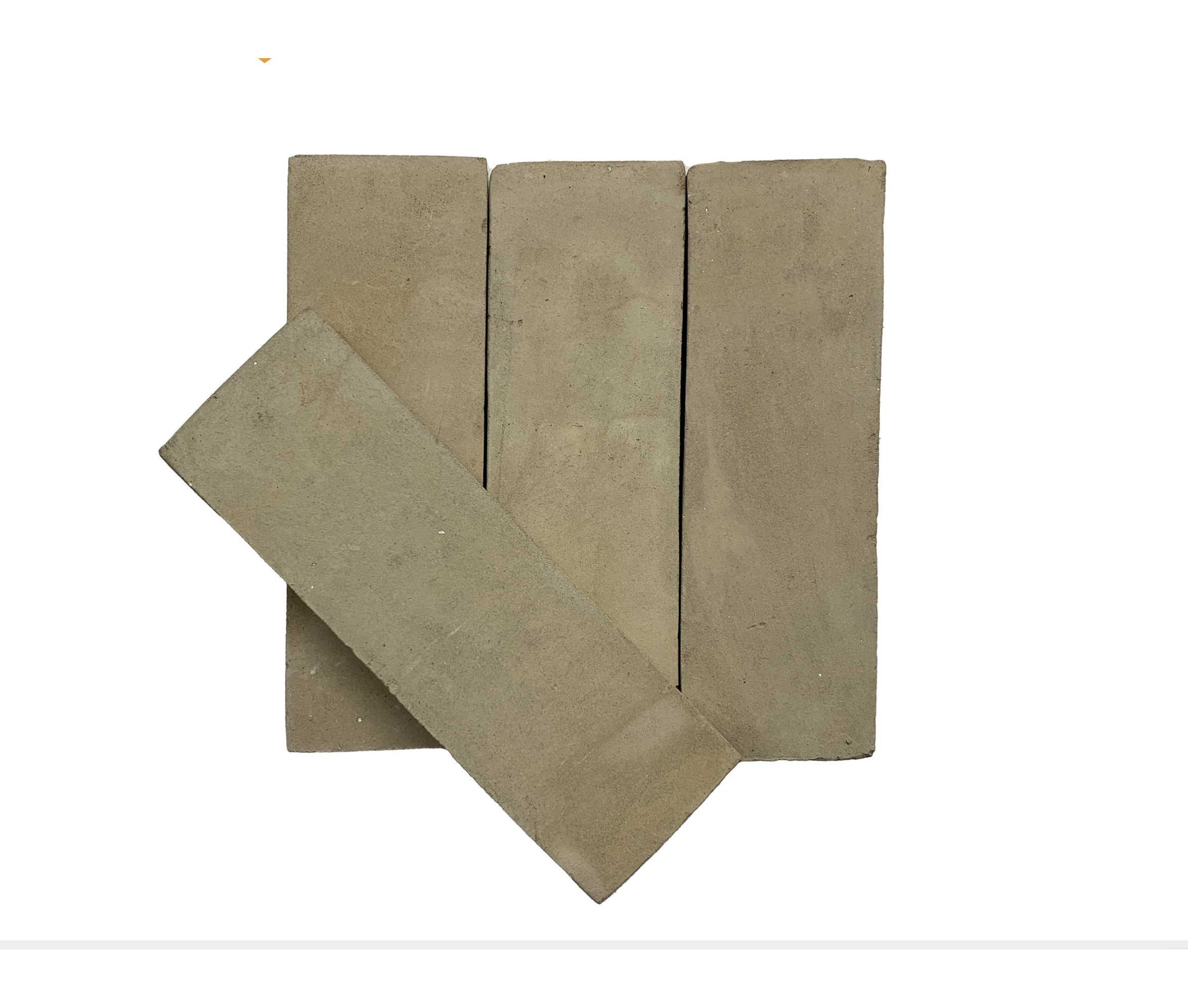 Moroccan Handmade 2x6 Solid Color Zellige Tile, Unglazed - Transitional ...