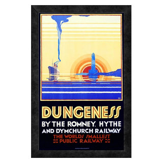 "Dungeness" Framed Canvas Giclee, 16"x24", 16"x24" - Beach Style ...