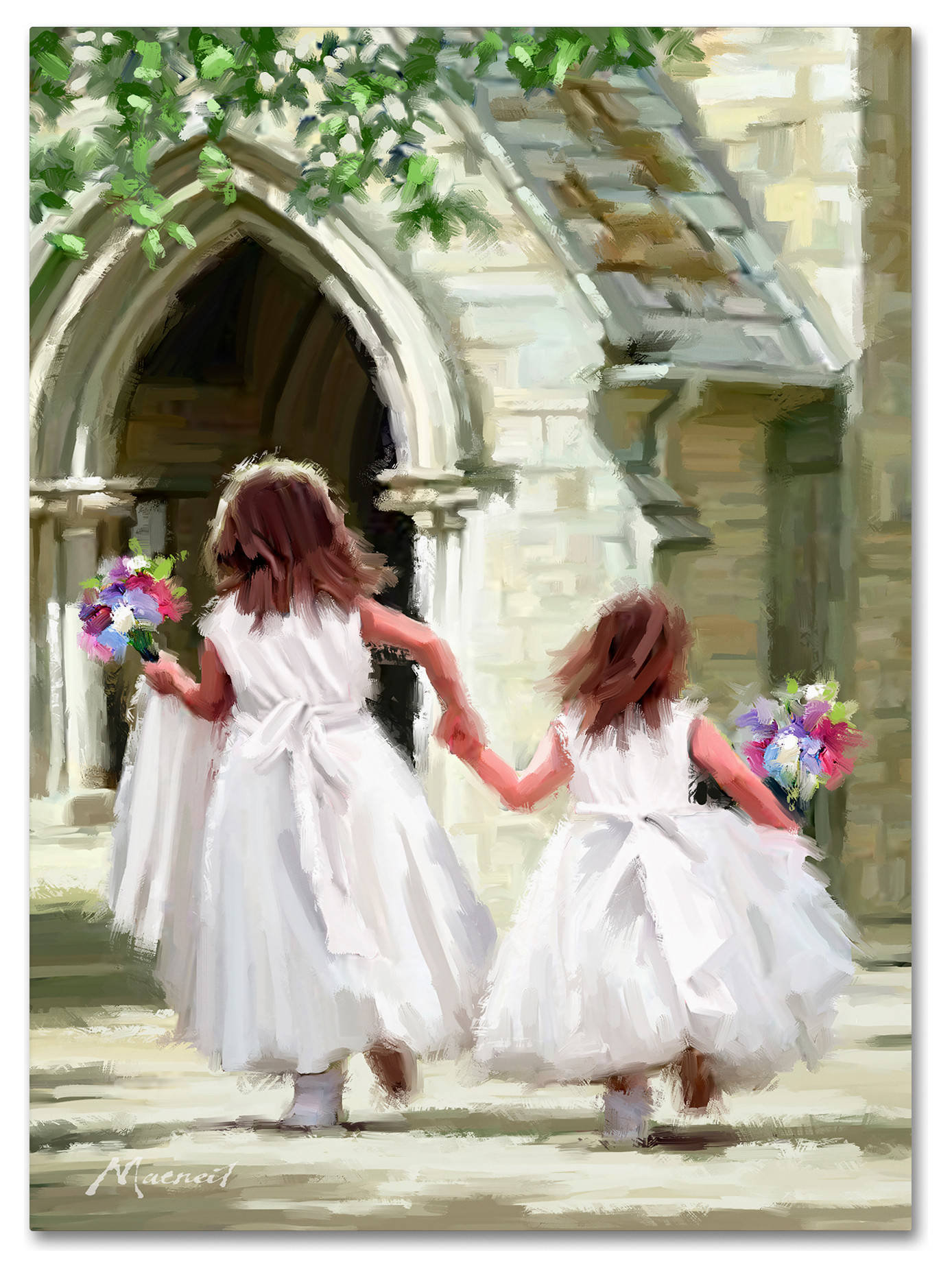 The Macneil Studio 'Bridesmaids' Canvas Art, 19"x14" - Contemporary ...