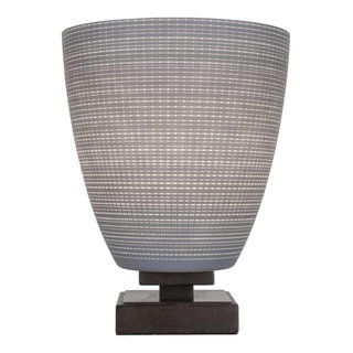 Luna 1-Light Table Lamp, Dark Granite/Gray Matrix - Transitional ...