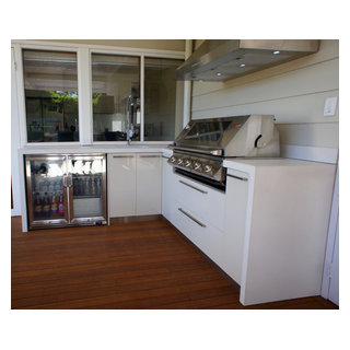 Outdoor Kitchen | white polished concrete - Patio - Adelaide - by ...