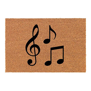 Coir Doormat Music Notes (24" x 16" Small) - Contemporary - Doormats ...