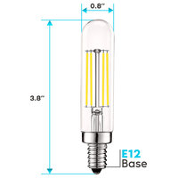 Luxrite T6 T6.5 LED Bulb 5W 5000K Bright White Dimmable 500LM E12, Set ...