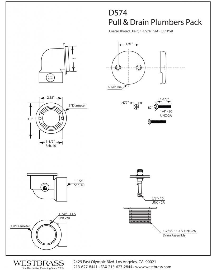 Pull & Drain Sch. 40 ABS Plumber'S Pack With Two-Hole Elbow In Oil ...