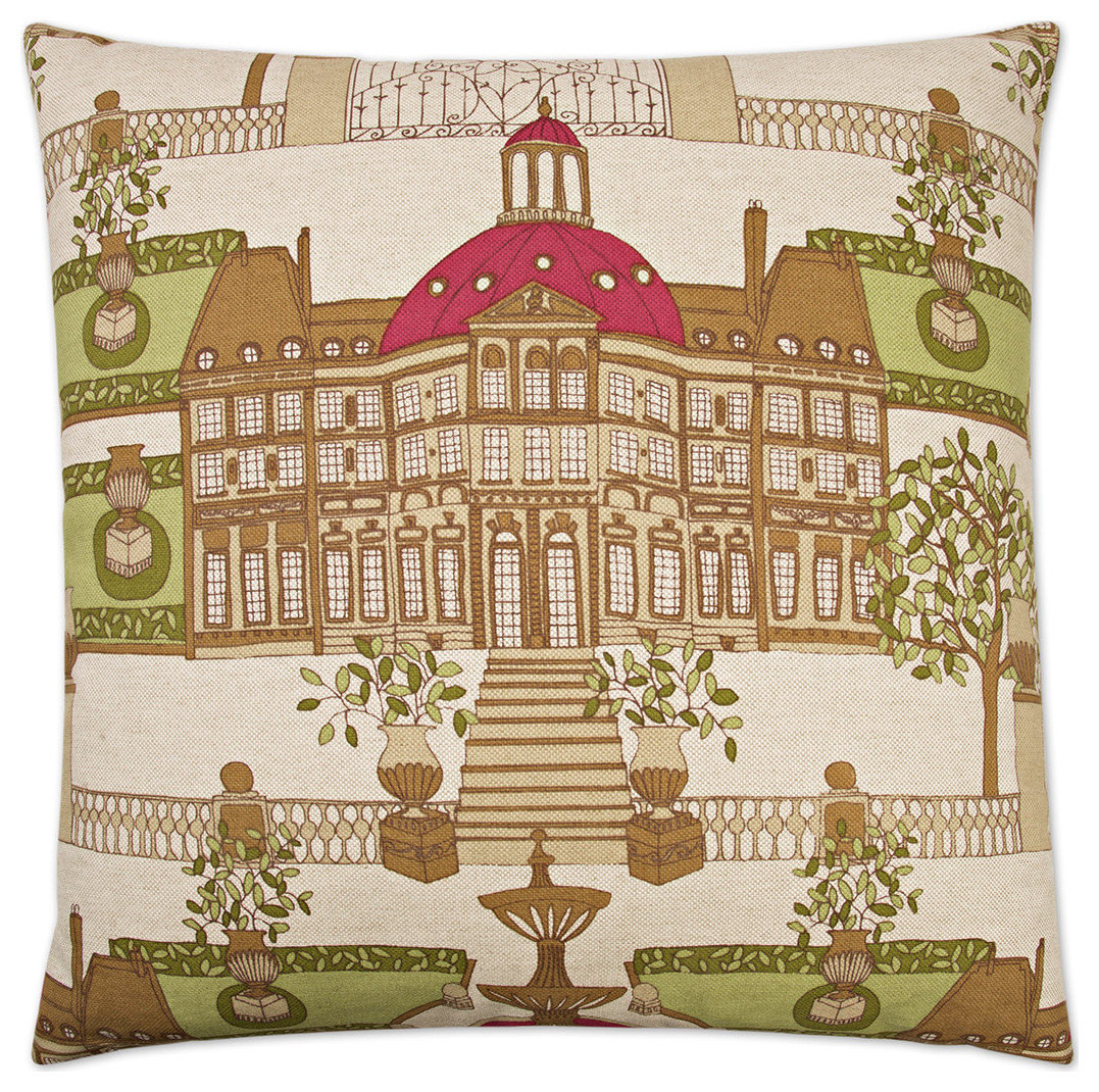 Conservatory Pillow - Ruby, 24" x 24" - Traditional - Decorative ...