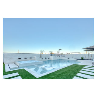Gilbert Complete Pool and Landscape Package - Contemporary - Pool ...