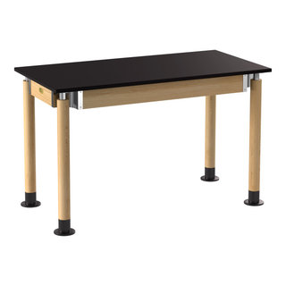 NPS Signature Science Lab Table, Oak, Chemical Resistant Top, 24x48x27 ...