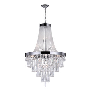 Vast Down Chandelier, 32 inches - Contemporary - Chandeliers - by CWI ...
