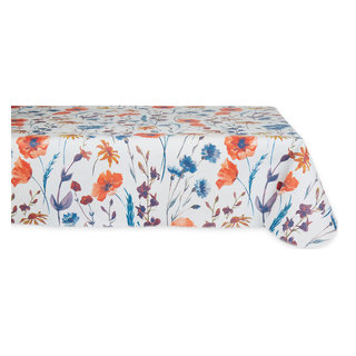 Spring Garden Vinyl Tablecloth 60x102 - Contemporary - Tablecloths - by ...