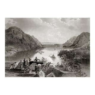"West Point and The Highlands" Digital Paper Print by Henry Fenn, 24 ...
