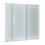 Moselle Frameless Sliding Frosted Shower Enclosure Chrome, 72"x75" - Contemporary - Shower Doors ...