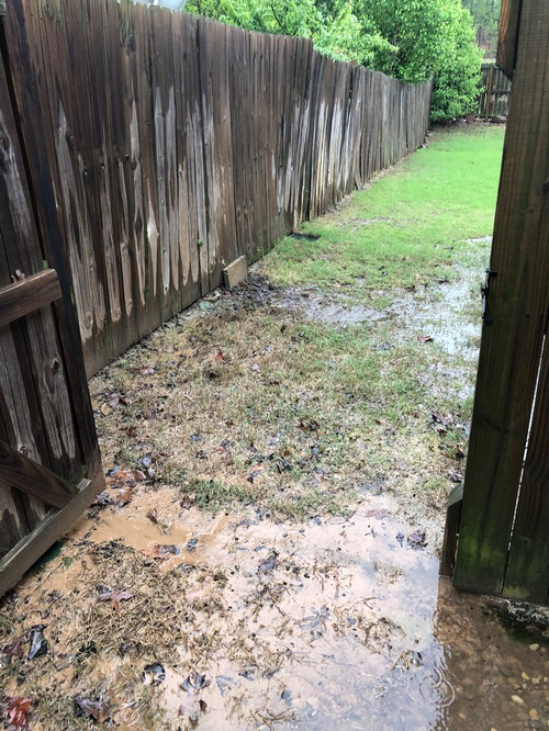 What to do with water drainage standing still