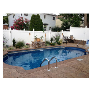 Custom Roman End Pool - Traditional - Pool - New York - by Grecian ...
