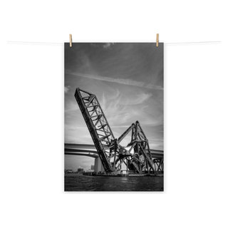 Modern Industrial Wall Decor: Train Drawbridge 2 Black & White Photo ...