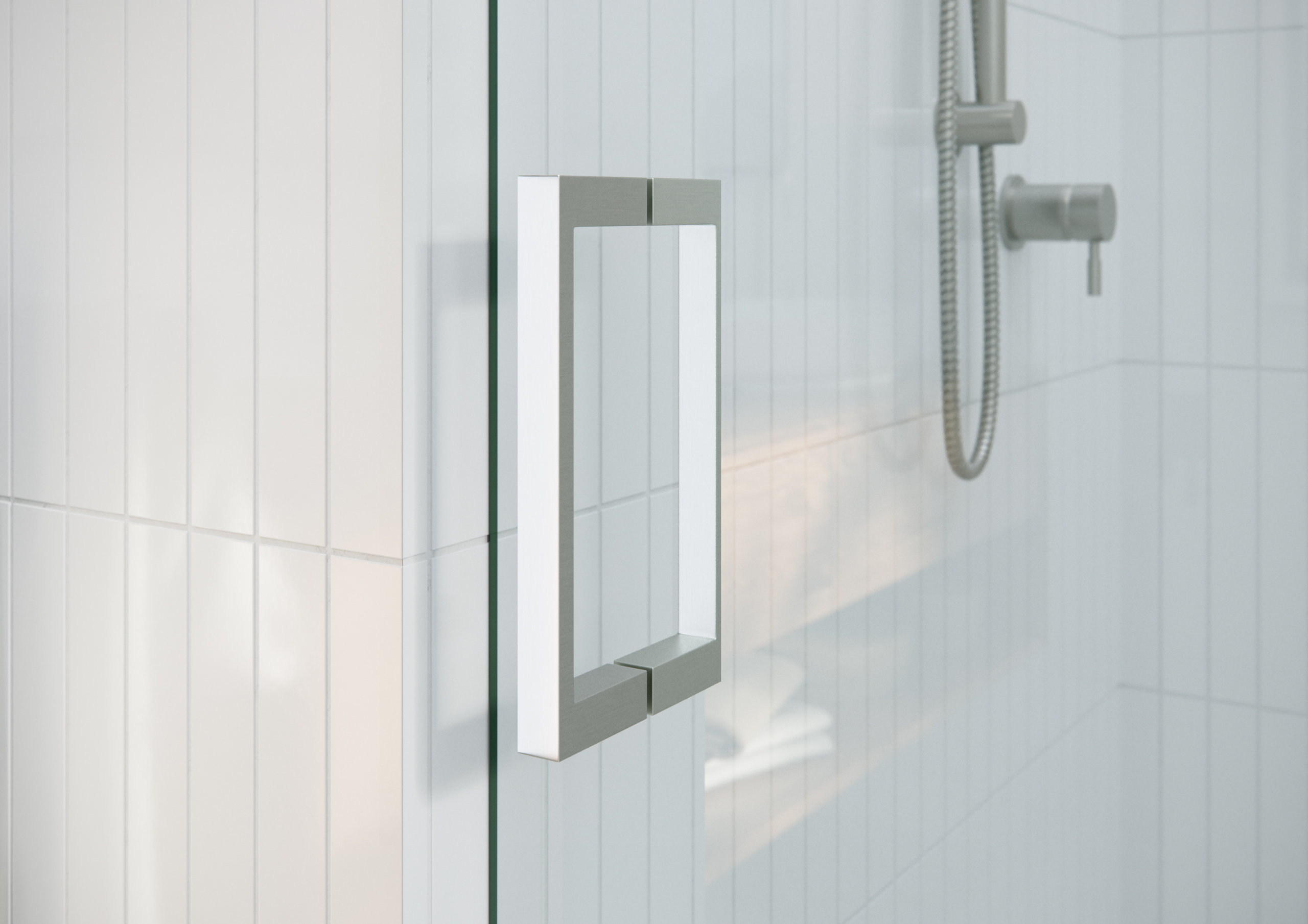 48-52"x78" Frameless Sliding Shower Door With Square Hardware ...