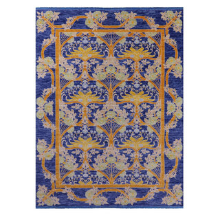 10' 1" X 13' 8" William Morris Handmade Wool Rug - Q21410, 10' 1" X 13 ...