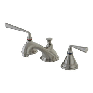 Two Handle 8" to 16" Widespread Lavatory Faucet with Brass Pop-up ...