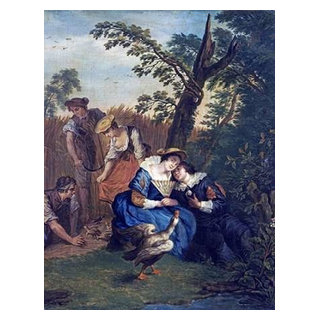 A Courting Couple Beneath A Tree Poster Print by Jan Josef Horemans, 11 ...