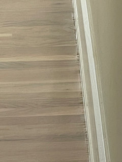 Ripples in hardwood floor refinish