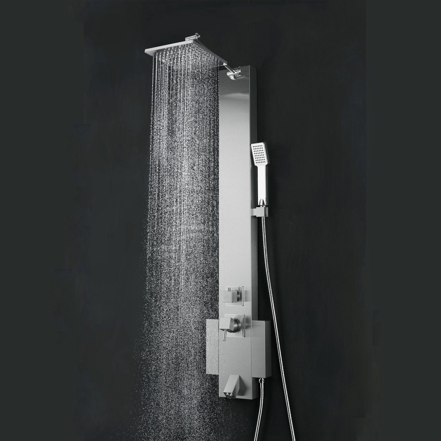 Blue Ocean 48” Stainless Steel SP822A Shower Panel - Contemporary ...