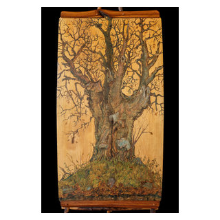 Oldest Tree on the Lockie Road, Rossie New York, Paula Towne, 28.5x20 ...