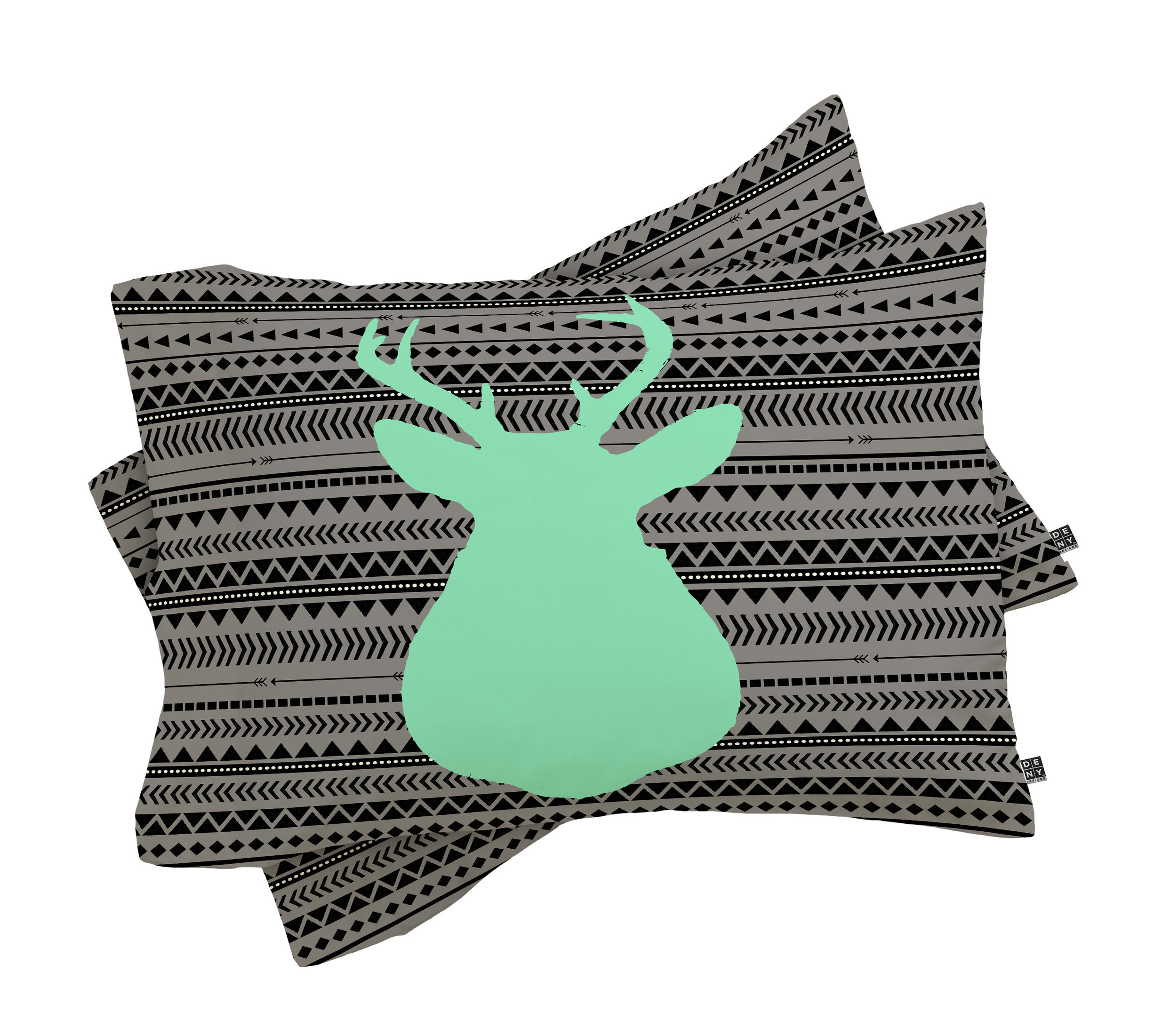 Deny Designs Allyson Johnson Deer And Aztec Pillowcase, King Pillowcase ...