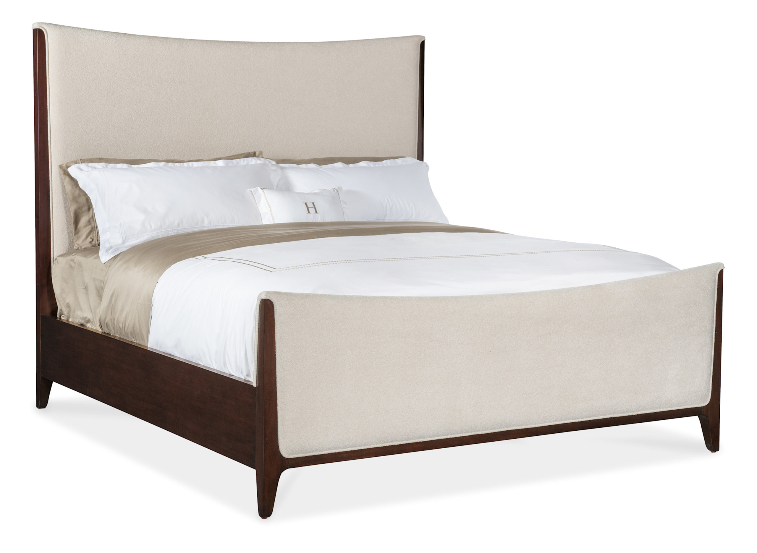 Hooker Furniture 6900-90850 Bella Donna Queen Cherry Upholstered ...
