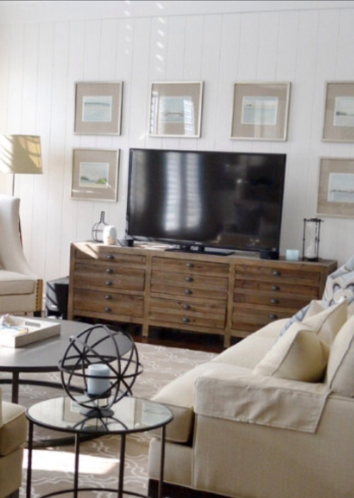 Decorating wall around a TV?